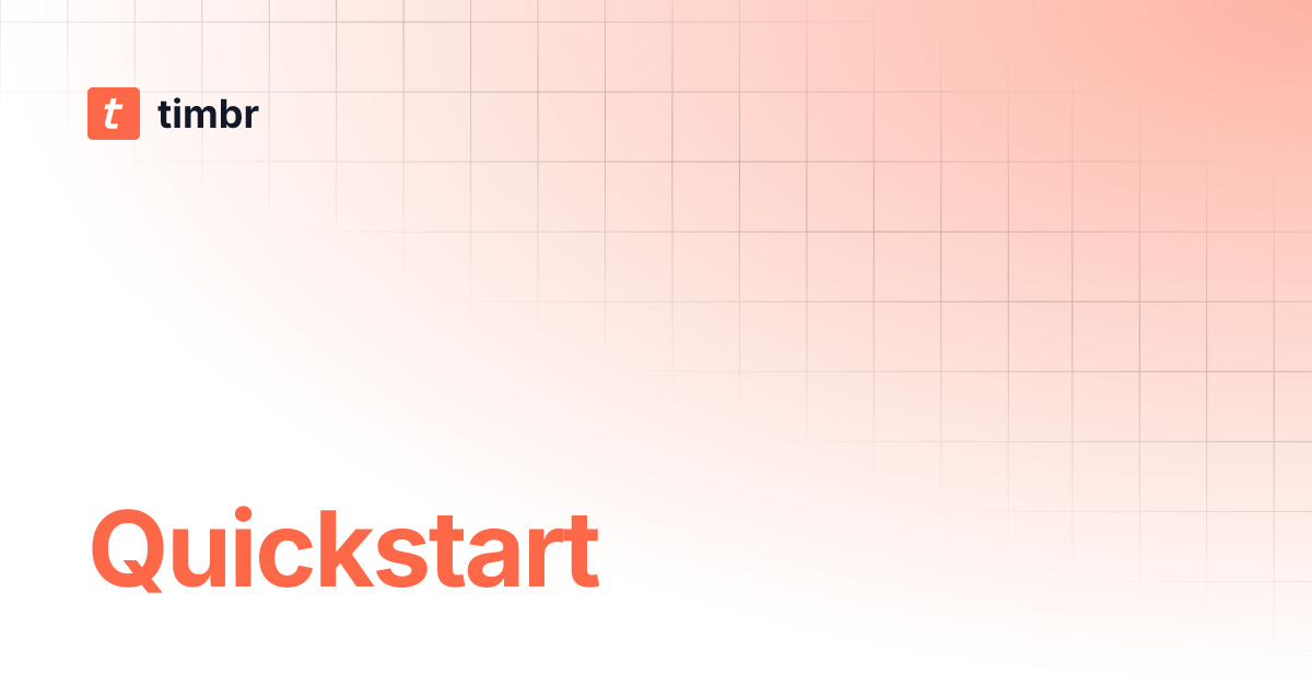 Quickstart | 🇺🇸 Timbr Guide | timbr